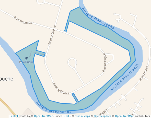 Parc Dupuis in Mascouche | Map and Routes