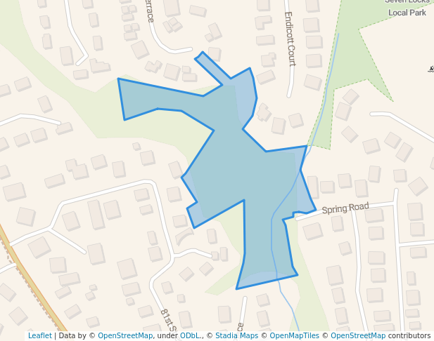 Carderock Springs Neighborhood Conservation Area in Cabin John | Map ...