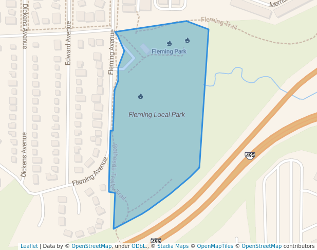 Fleming Local Park in Bethesda | Map and Routes
