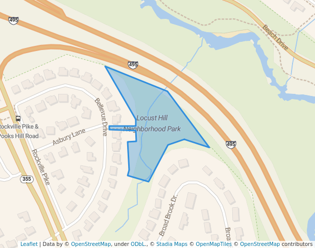 Locust Hill Neighborhood Park in Bethesda | Map and Routes