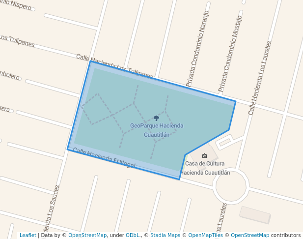 GeoParque Hacienda Cuautitlán in Cuautitlán | Map and Routes