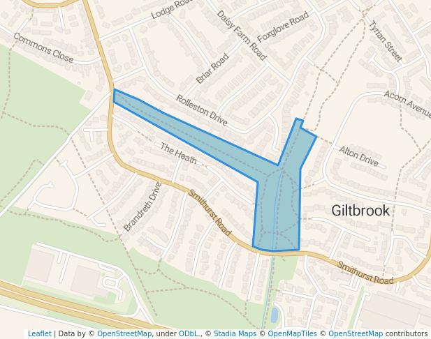 Giltbrook Green in Giltbrook | Map and Routes