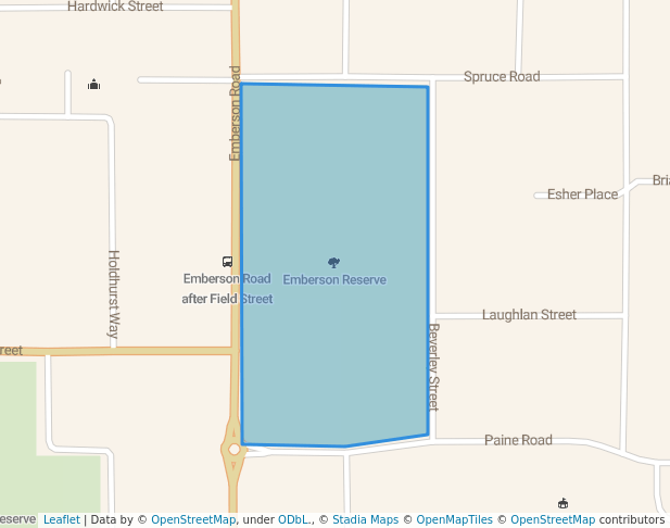 Emberson Reserve in Morley | Map and Routes