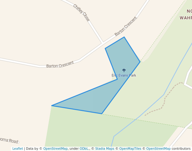 Eric Evans Park in North Wahroonga | Map and Routes