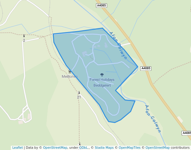 Forest Holidays Beddgelert in Beddgelert | Map and Routes
