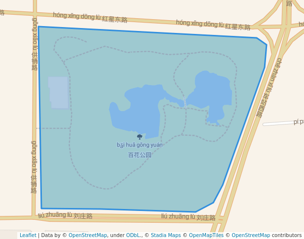 百花公园 in Ji Ning Shi | Map and Routes