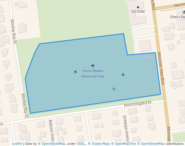 Devon Beaton Memorial Park in Belmopan | Map and Routes