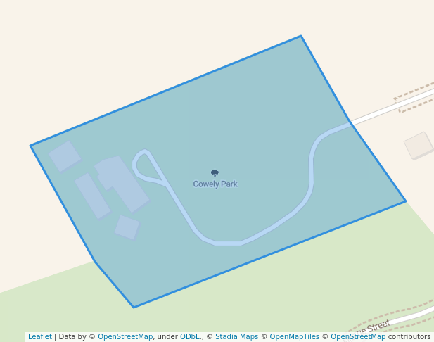 Cowely Park in Riverton / Aparima | Map and Routes