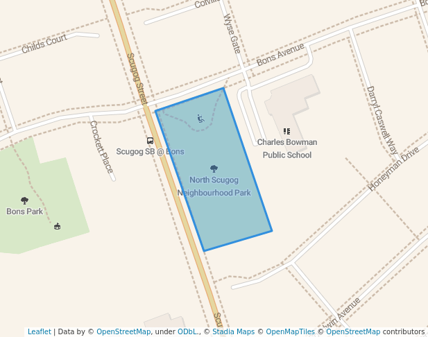 North Scugog Neighbourhood Park in Bowmanville | Map and Routes