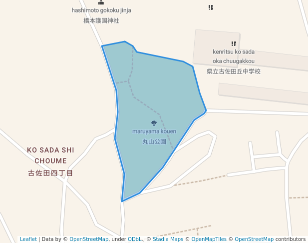 丸山公園 in Hashimoto | Map and Routes