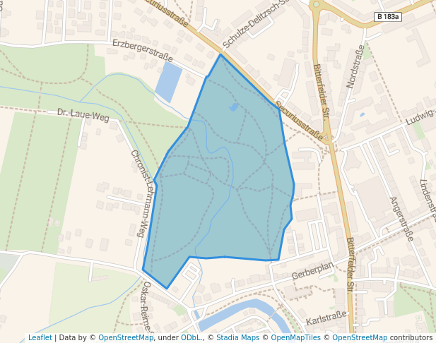 Stadtpark in Delitzsch | Map and Routes