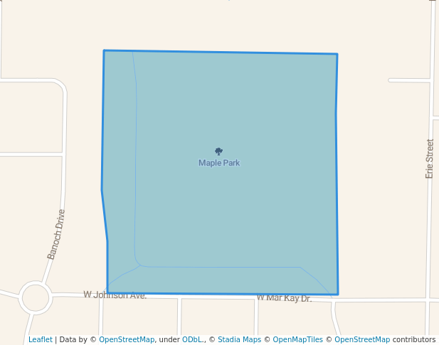 Maple Park in Racine | Map and Routes