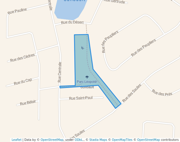 Parc Léopold-Guilbault in Mirabel | Map and Routes