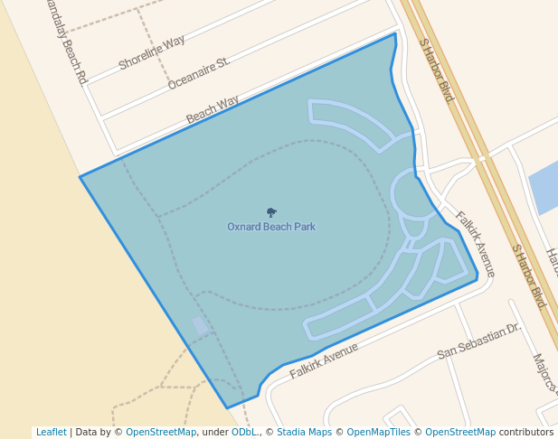 Oxnard Beach Park in Oxnard | Map and Routes