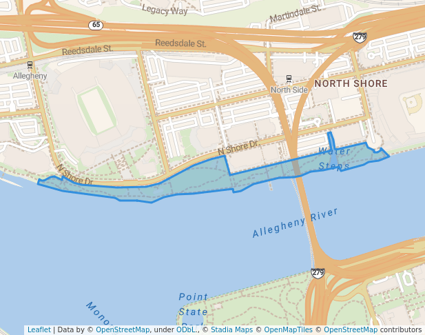 North Shore Riverfront Park in Pittsburgh | Map and Routes