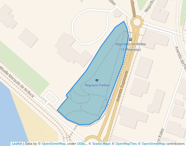 Regoyos Parkea in Getxo | Map and Routes