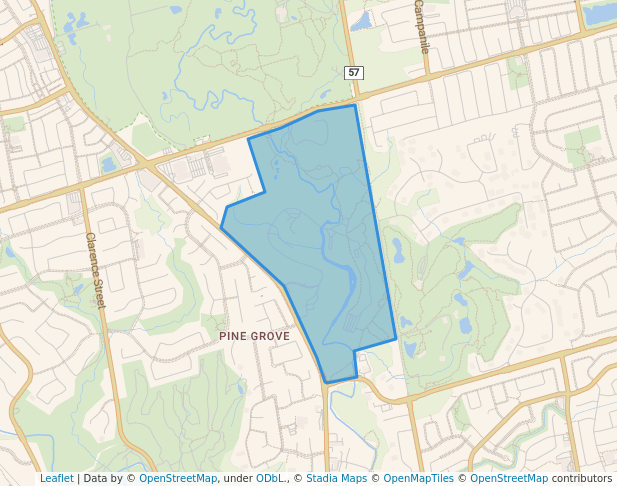 Boyd Conservation Area in Vaughan | Map and Routes