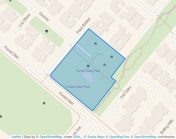 Forest Glen Park in Irvine | Map and Routes