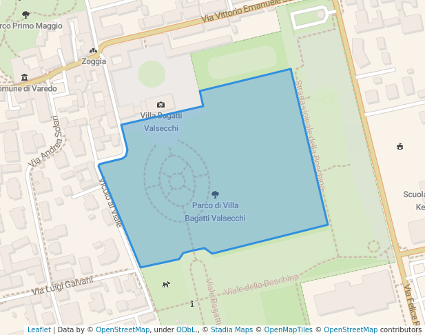 Parco di Villa Bagatti Valsecchi in Varedo | Map and Routes