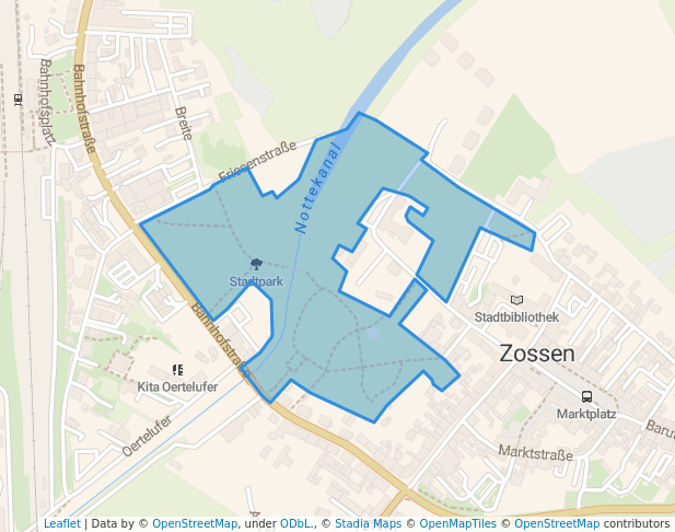 Stadtpark in Zossen | Map and Routes