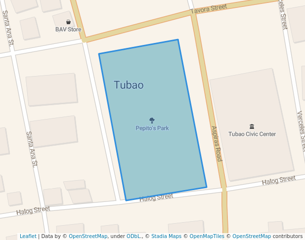 Pepito's Park in Tubao | Map and Routes