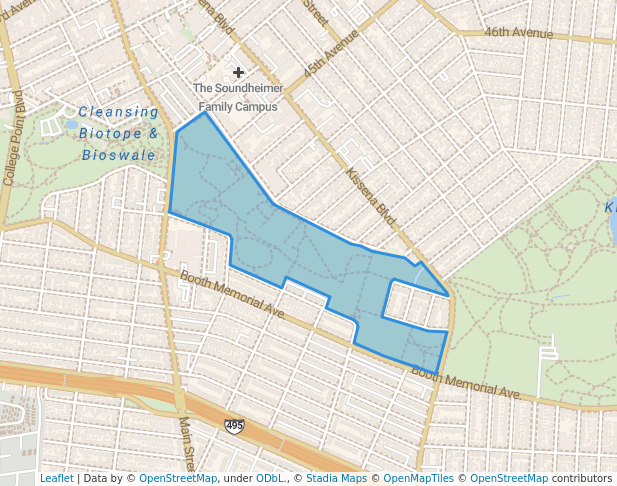 Kissena Corridor Park in New York | Map and Routes
