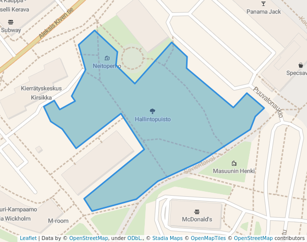 Hallintopuisto in Kerava | Map and Routes