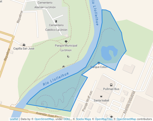 Parque Colun in La Unión | Map and Routes