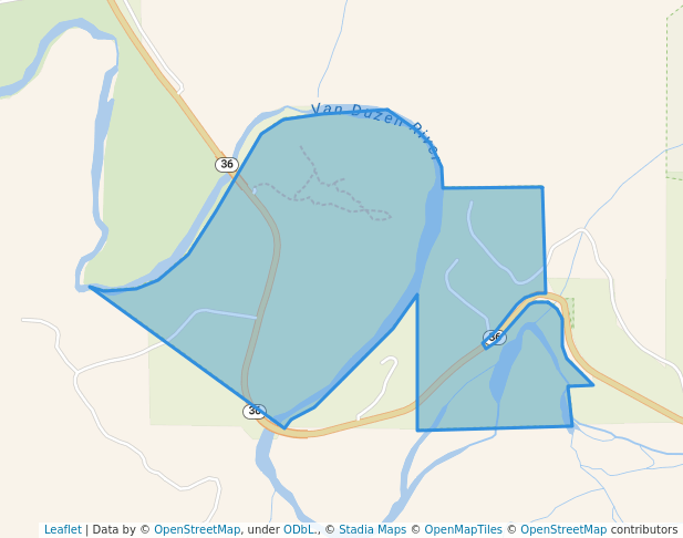 Grizzly Creek Redwoods State Park in Carlotta | Map and Routes