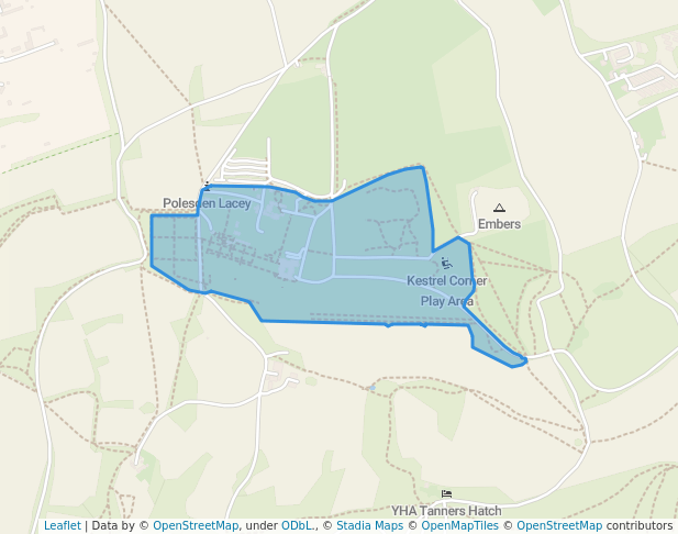 Polesden Lacey Estate in Great Bookham | Map and Routes