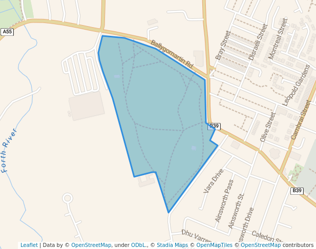 Woodvale Park in Belfast | Map and Routes