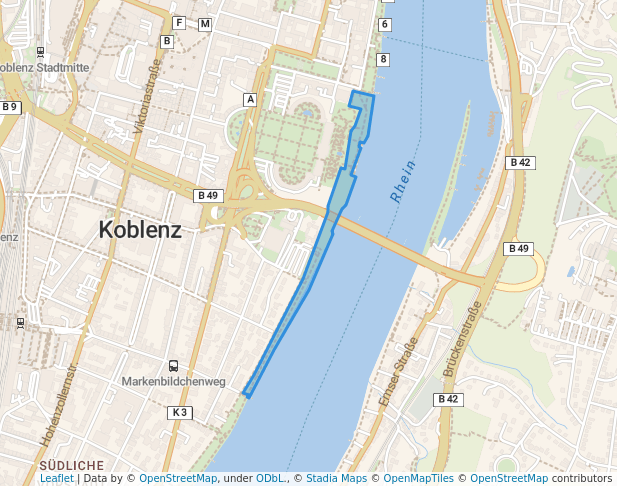 Kaiserin-Augusta-Anlagen in Koblenz | Map and Routes