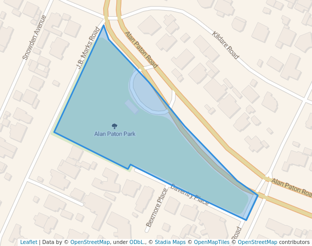 Alan Paton Park in Berea | Map and Routes