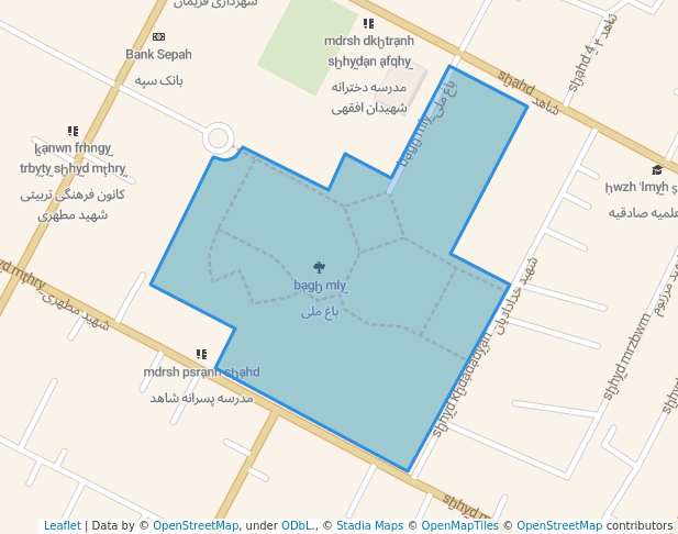 باغ ملی in Fariman | Map and Routes