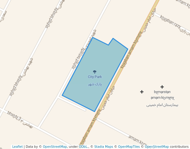 City Park in Fariman | Map and Routes