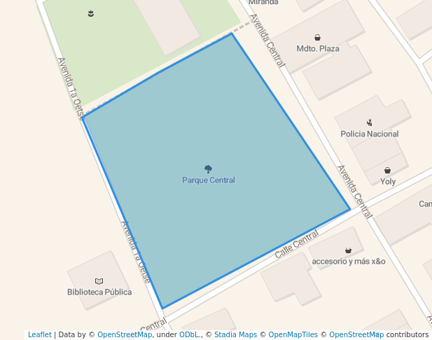 Parque Central in Dolega | Map and Routes