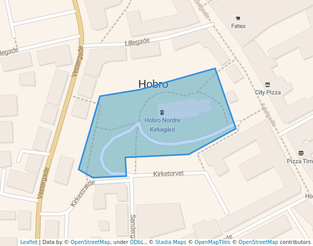 Hobro Nordre Kirkegård in Hobro | Map and Routes