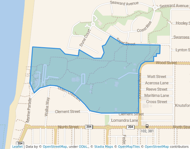 Allen Park Bushland in Swanbourne | Map and Routes