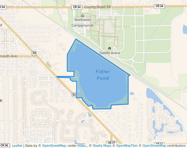 Fidler Pond Park in Goshen | Map and Routes