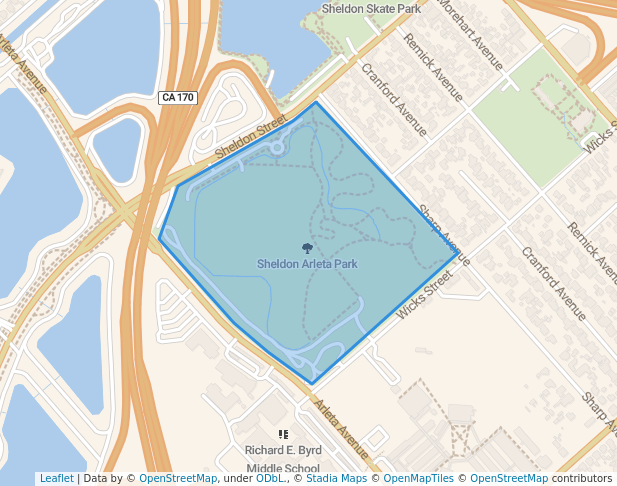 Sheldon Arleta Park in Los Angeles | Map and Routes