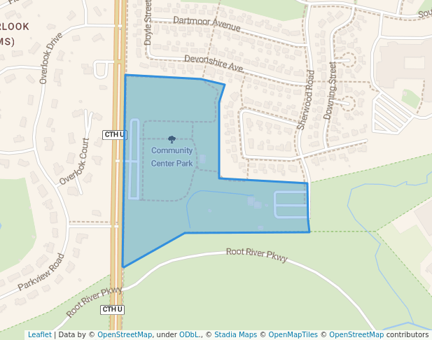 Community Center Park in Greendale | Map and Routes