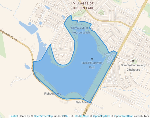 Lake Pflugerville Park in Pflugerville | Map and Routes