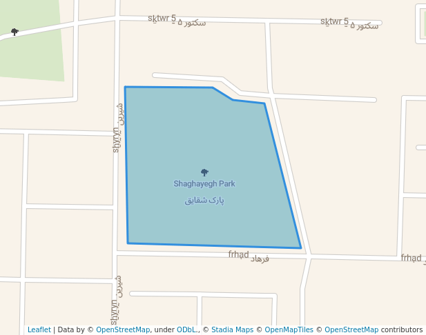 Shaghayegh Park in Shushtar | Map and Routes