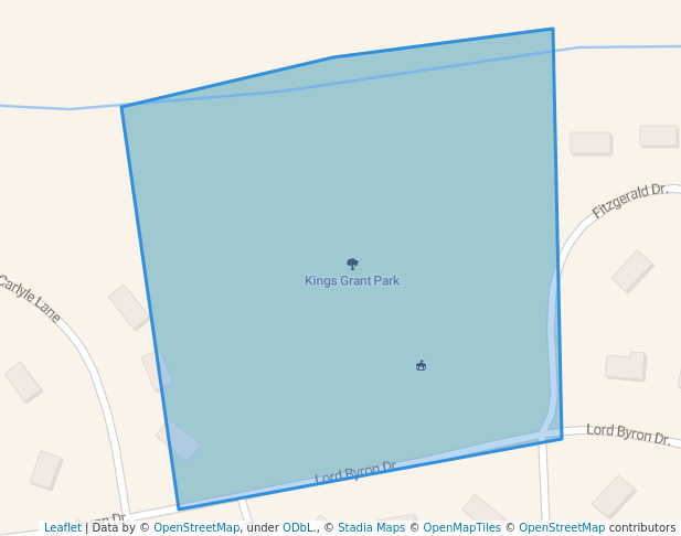 Kings Grant Park in Wilmington | Map and Routes