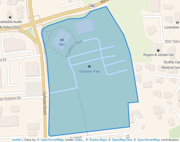 Chelston Park in Bridgetown | Map and Routes