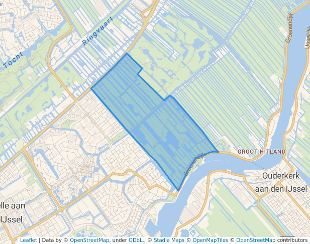 Hitland-Zuid in Nieuwerkerk aan den IJssel | Map and Routes