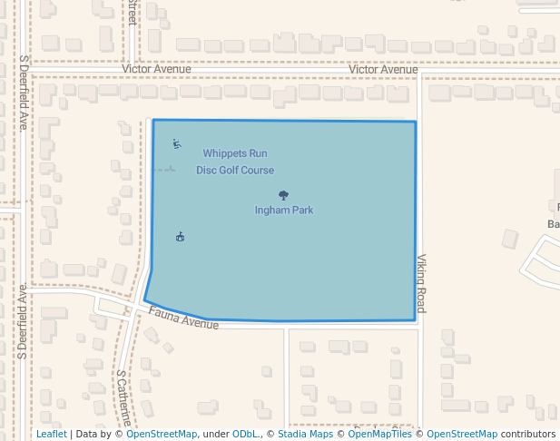 Ingham Park in Lansing | Map and Routes
