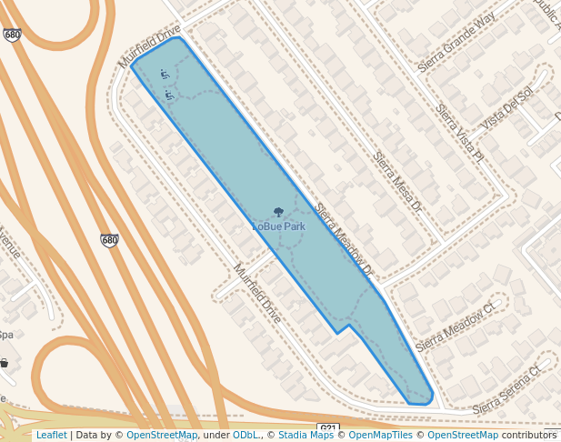 LoBue Park in San Jose | Map and Routes