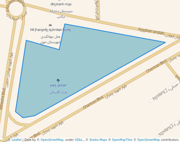 پارک گلستان in Khoy | Map and Routes