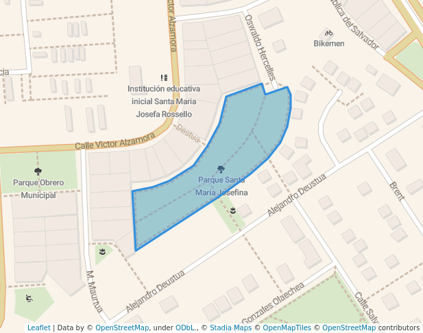 Parque Santa María Josefina in Surquillo | Map and Routes